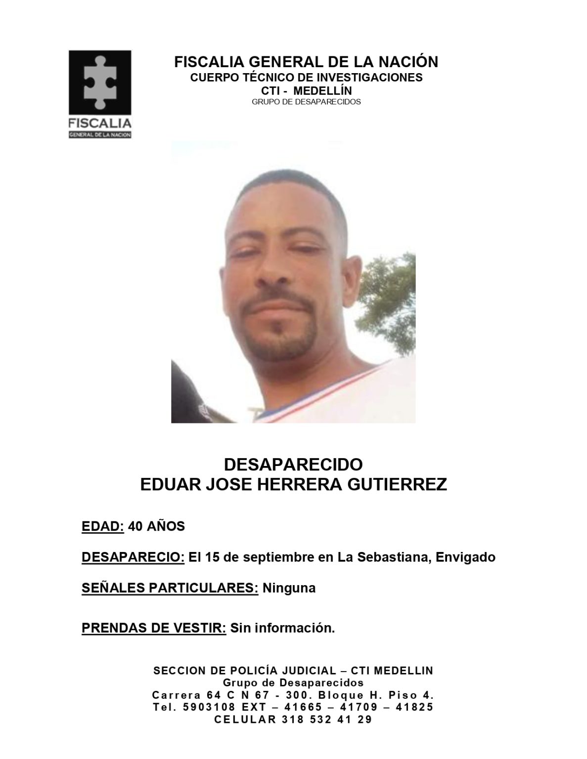 Eduar José se extravió en Envigado: cualquier dato puede ayudar a encontrarlo - Minuto30