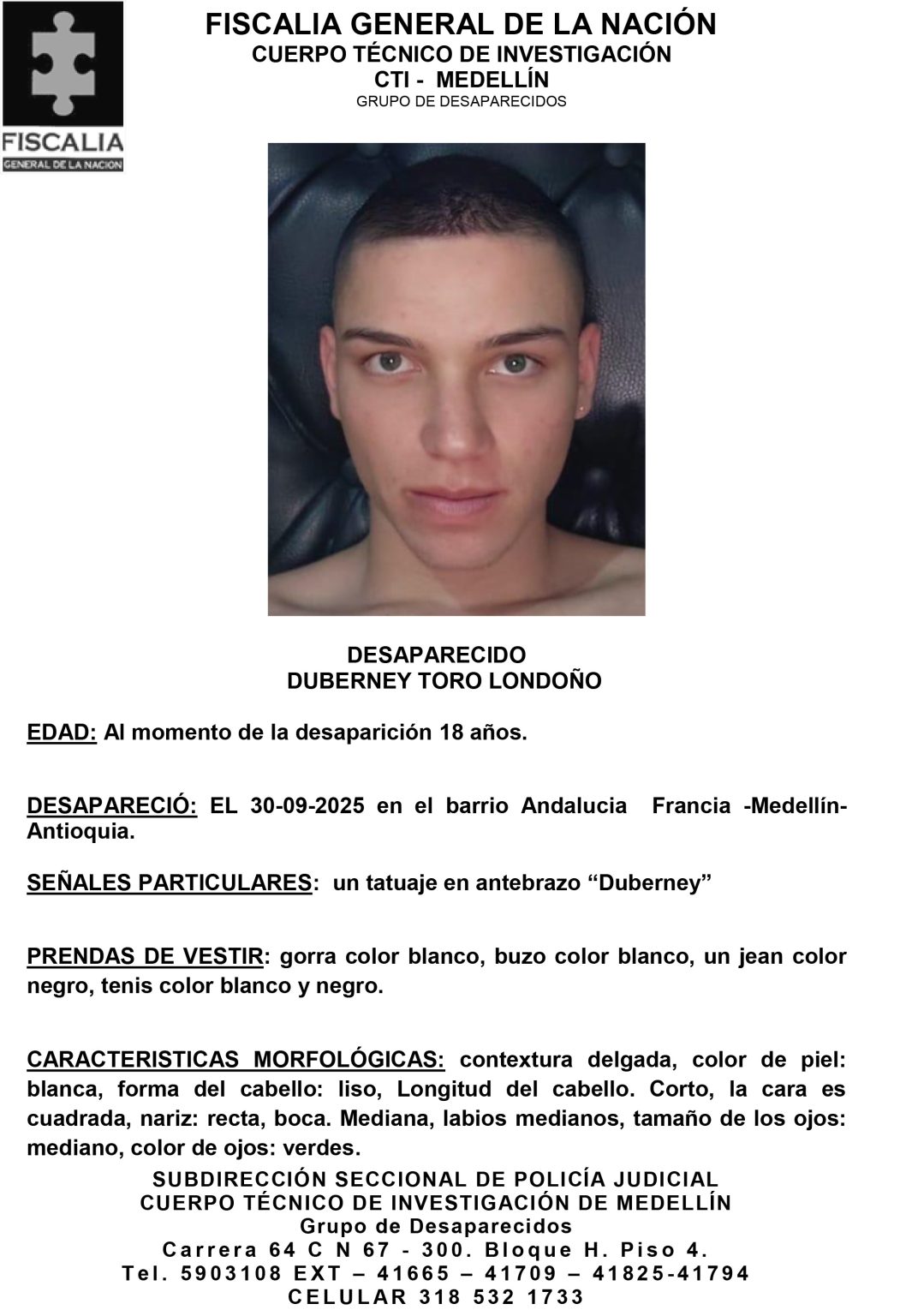 Duberney Toro desapareció en Medellín | Minuto30